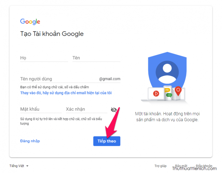 Đăng ký tạo, lập tài khoản Gmail mới miễn phí nhanh nhất
