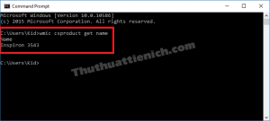Cách xem tên laptop Dell, Asus, HP, Sony Vaio, Acer, Lenovo