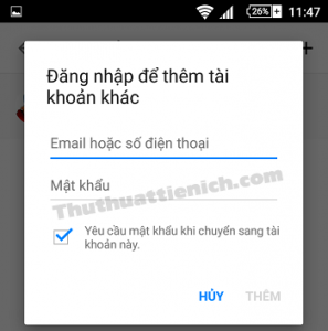 Đăng nhập nhiều tài khoản Facebook trên ứng dụng Messenger