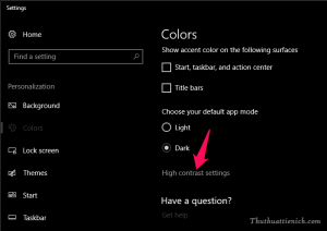 Cách cài đặt giao diện Dark Mode (màu đen) cho Windows 10