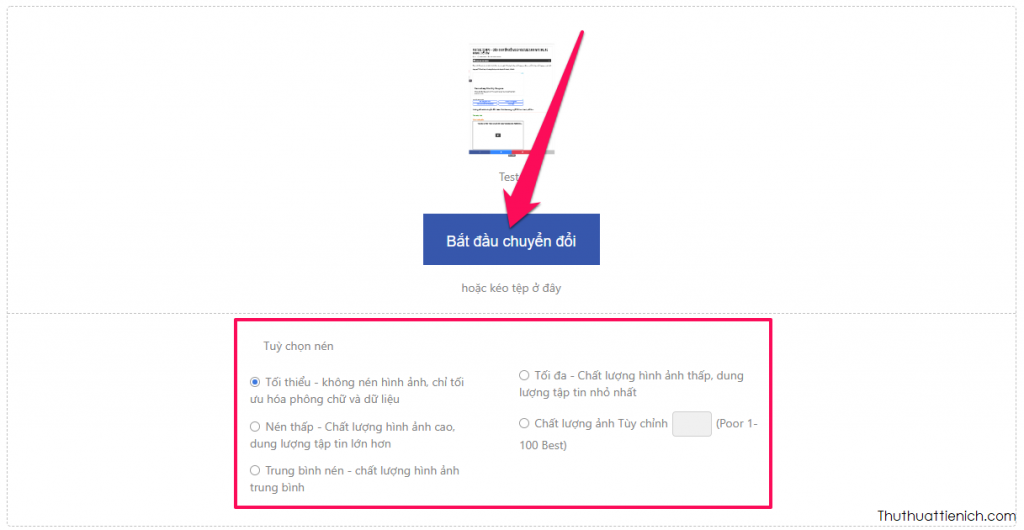 Cách nén, giảm dung lượng file PDF Online nhanh, dễ làm, giảm tới 90%