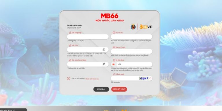 Hướng Dẫn Đăng Ký MB66 Nhanh Chóng Dành Cho Người Chơi